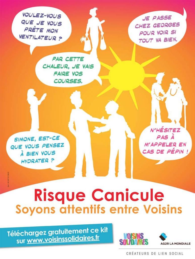 Alerte canicule : protéger les personnes âgées - Solidarité entre voisins - 18h39.fr