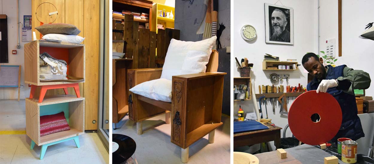 Les salarié-es d'Emmaüs Défi créent du mobilier récup' et design - 18h39.fr