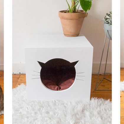 14 idées de cabanes pour chat qui feront des ravis