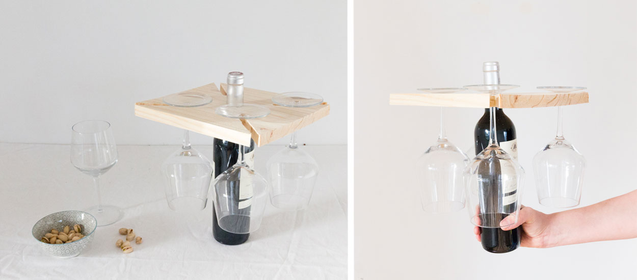 DIY : Créez un support pour verres à pied - Porte-verres suspendu