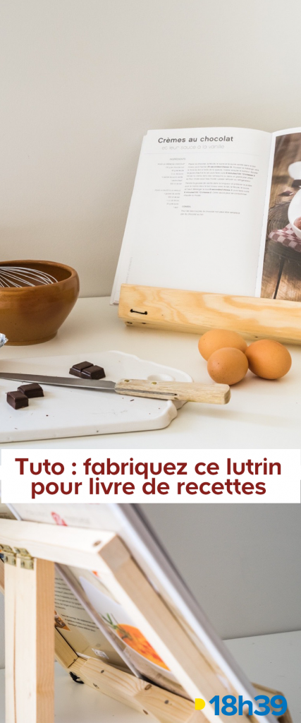 Tuto : Fabriquez un lutrin pliable pour livre de cuisine
