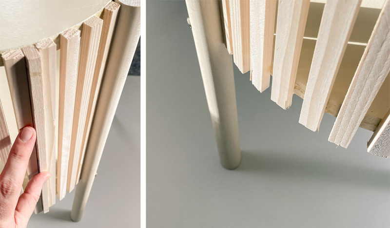 Tuto : Réalisez un petit meuble tendance et élégant en tasseaux