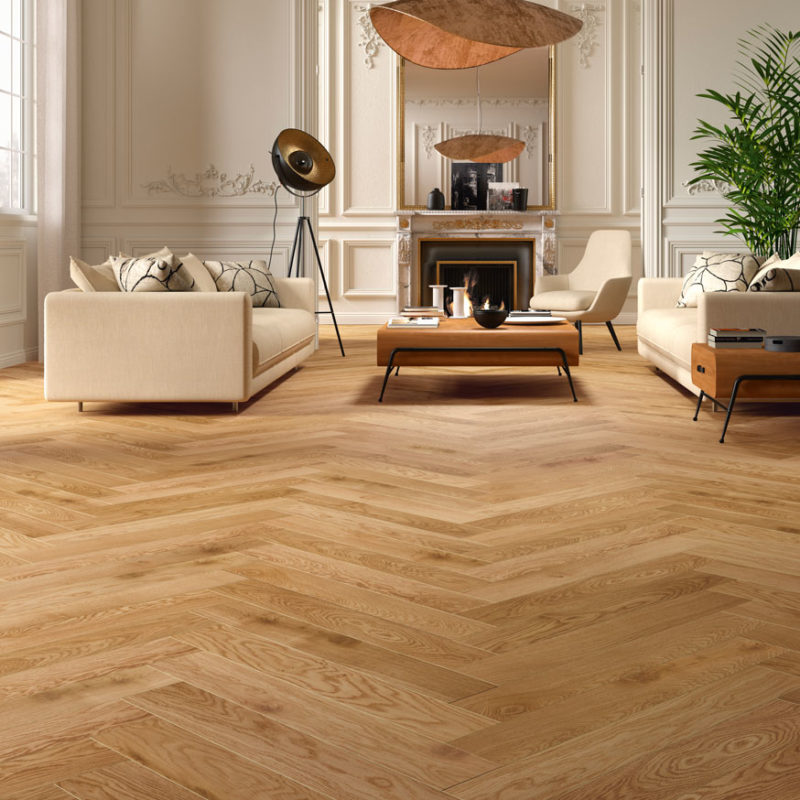 Inspiration : comment adopter la pose en chevrons sur vos sols et murs