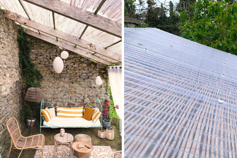 Tuto : Réalisez une couverture de pergola étanche en canisse